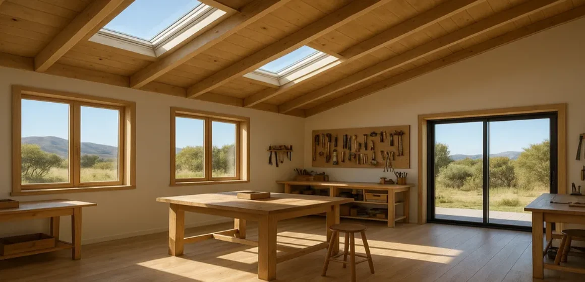 Light in motion – skylights for creative and workshop spaces in Roxburgh